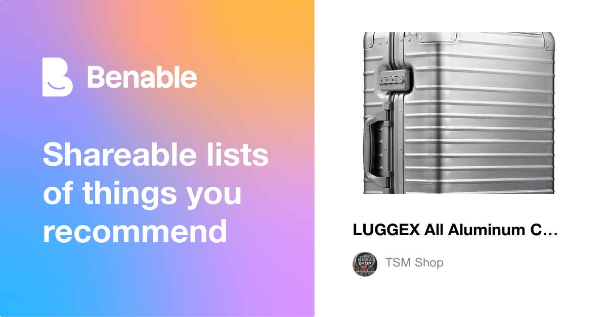 LUGGEX All Aluminum Carry On Luggage with Wheels - Zipperless Hardshell ...