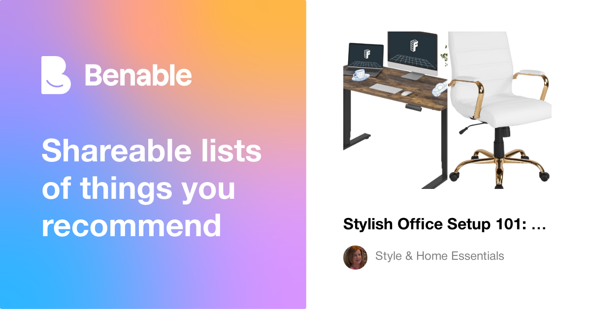 Stylish Office Setup 101: Curated Picks for a Chic, Functional Desk!
