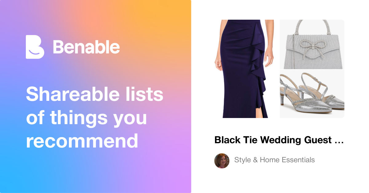 Black Tie Wedding Guest Outfit Idea