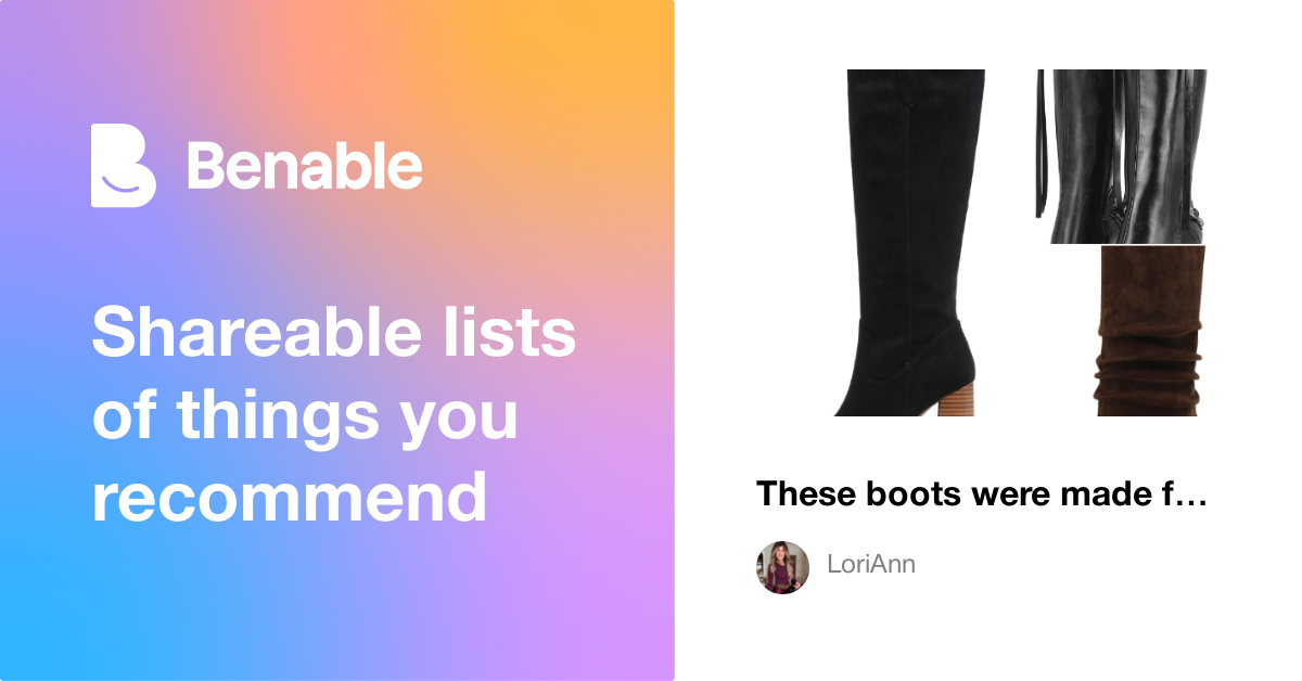 These boots were made for walking