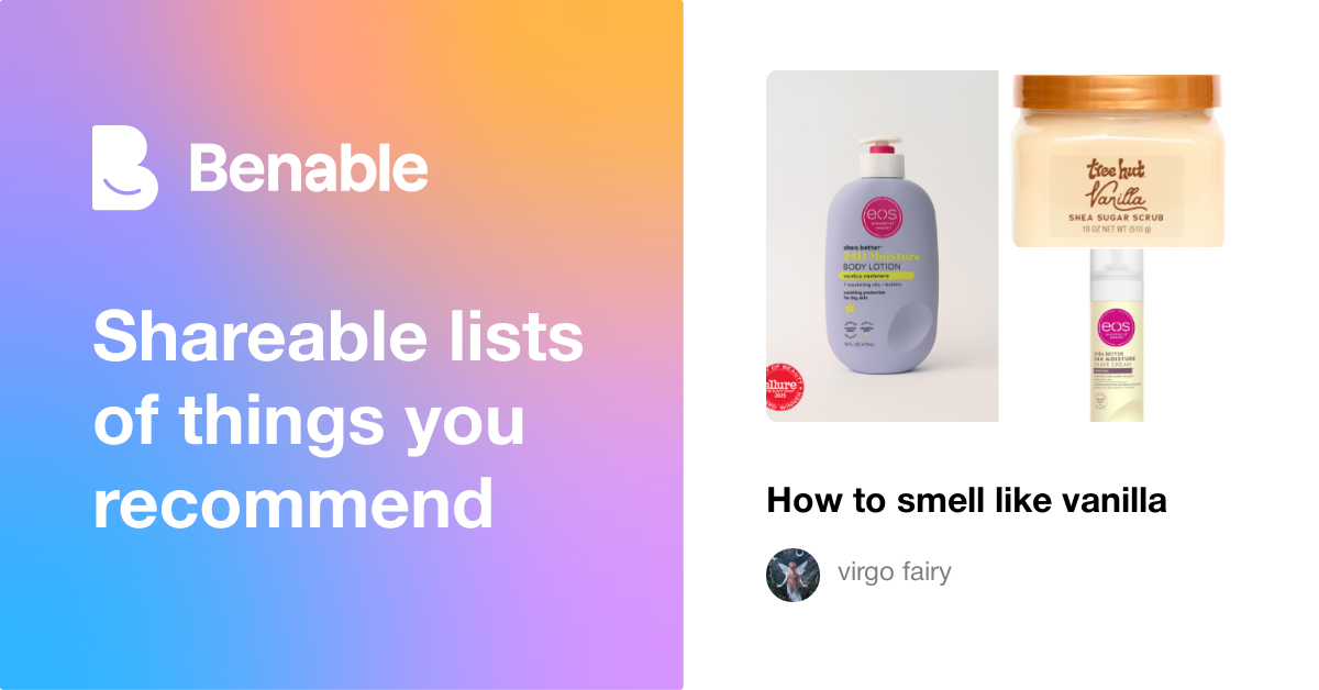 How to smell like vanilla
