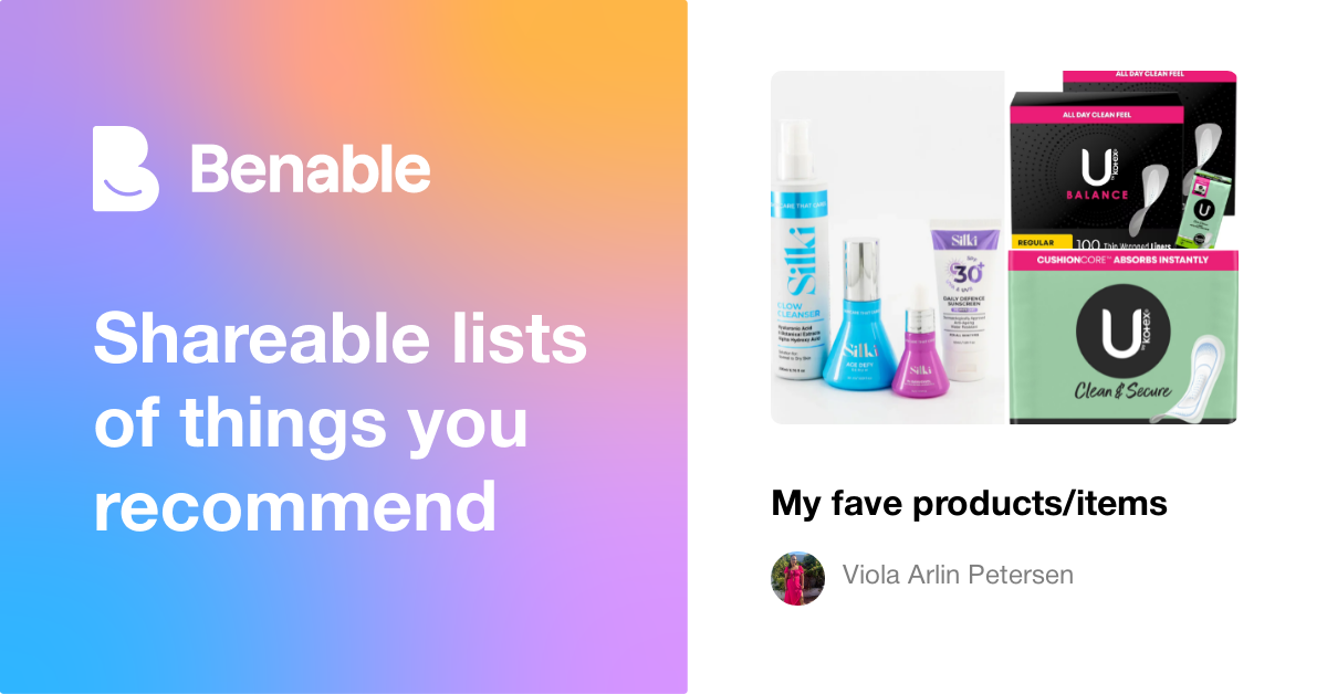 My fave products/items