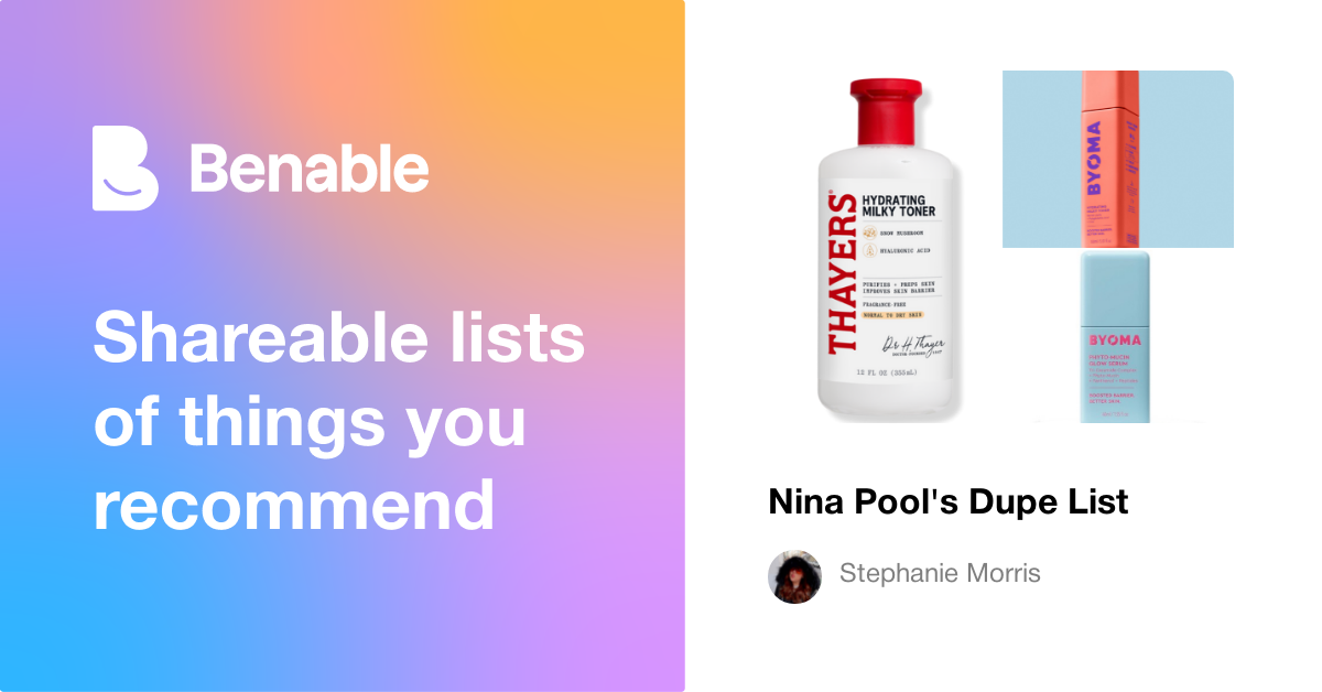 Nina Pool's Dupe List