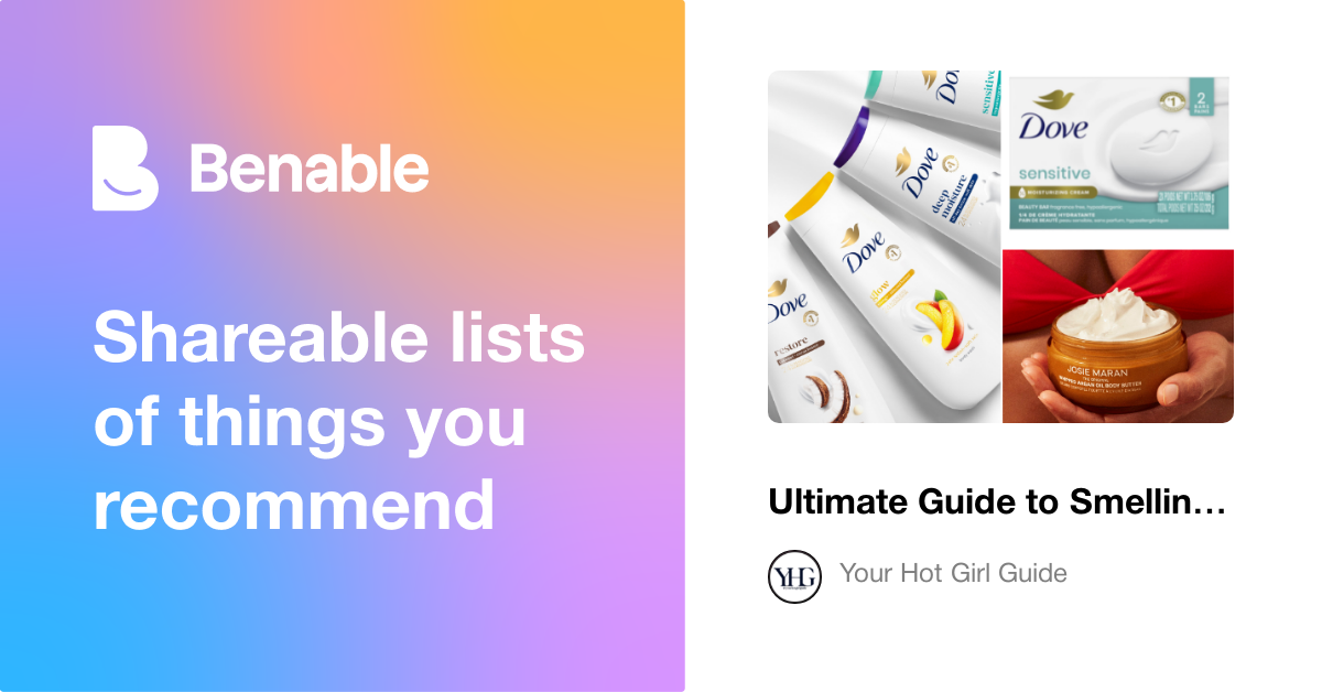 Ultimate Guide to Smelling good and Being Clean 🪞