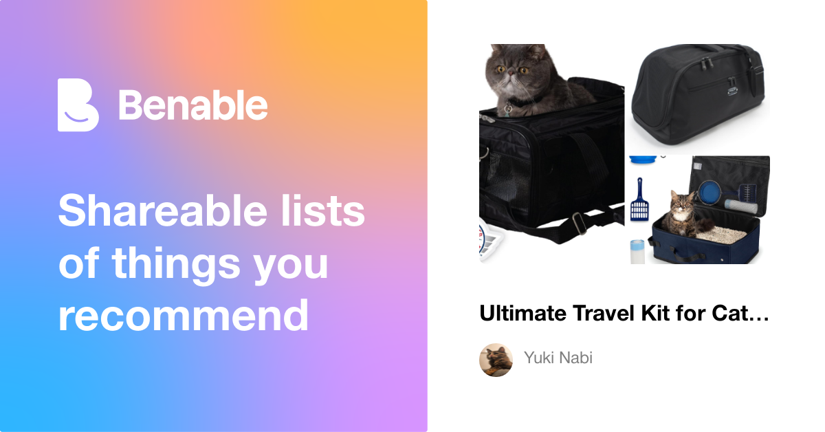 Ultimate Travel Kit for Cats: Everything You Need for Stress-Free Trips