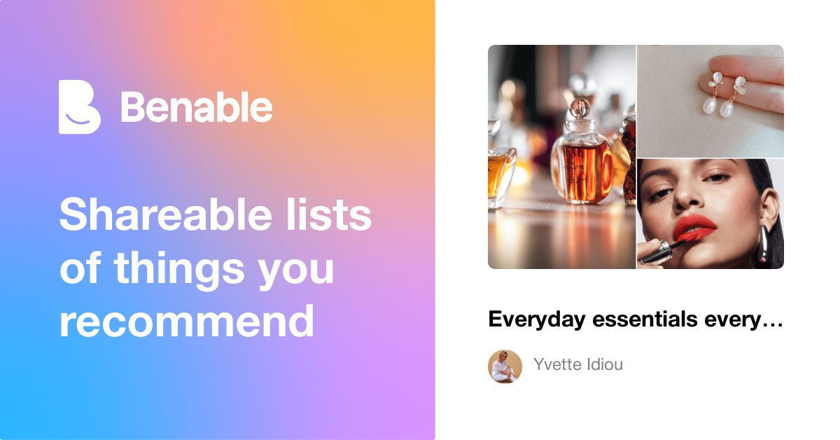 Everyday essentials every lady needs