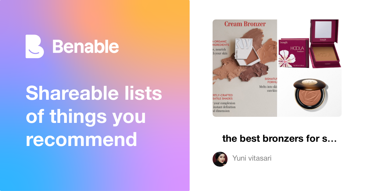 🔹the best bronzers for sunkissed skin