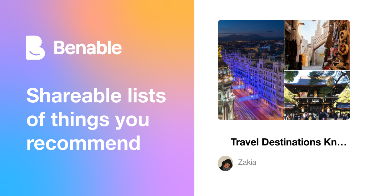 🌍 Travel Destinations Known to Be Safe & Comfortable for Travellers