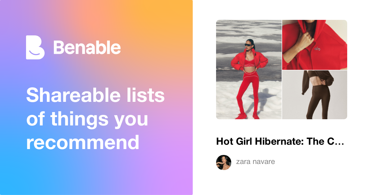 Hot Girl Hibernate: The Cozy Staples I Swear By