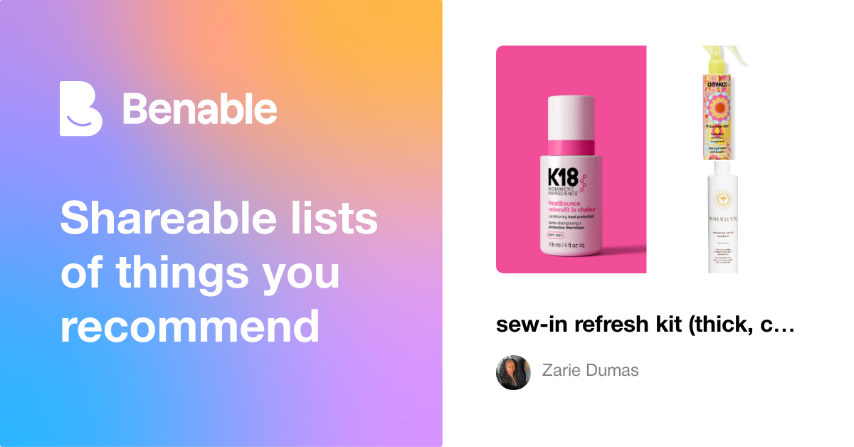 sew-in refresh kit (thick, coarse hair friendly)