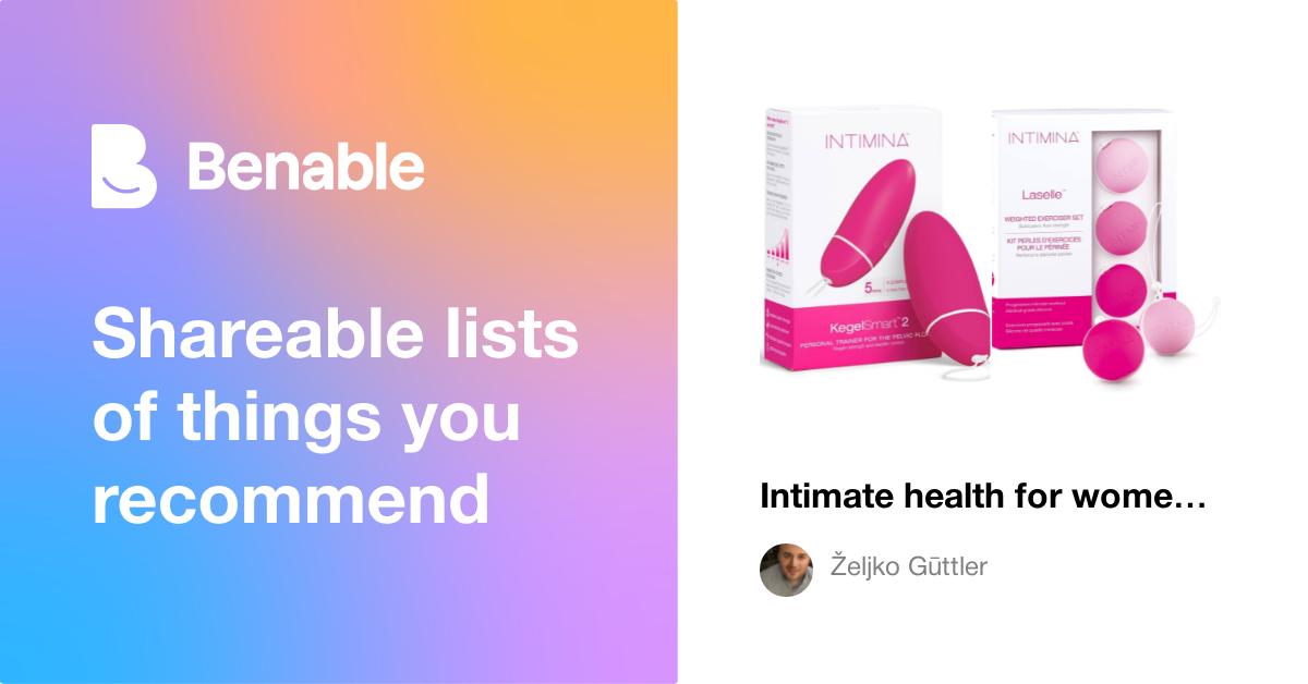 Intimate health for women and men, without taboos