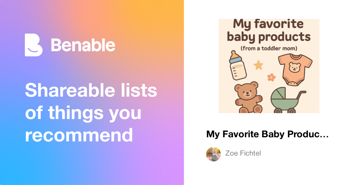 My Favorite Baby Products (from a toddler mom)